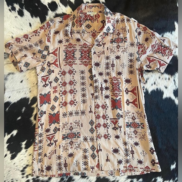 EARTHBOUND | Shirts | Southwestern Style Earthbound Button Up Short ...